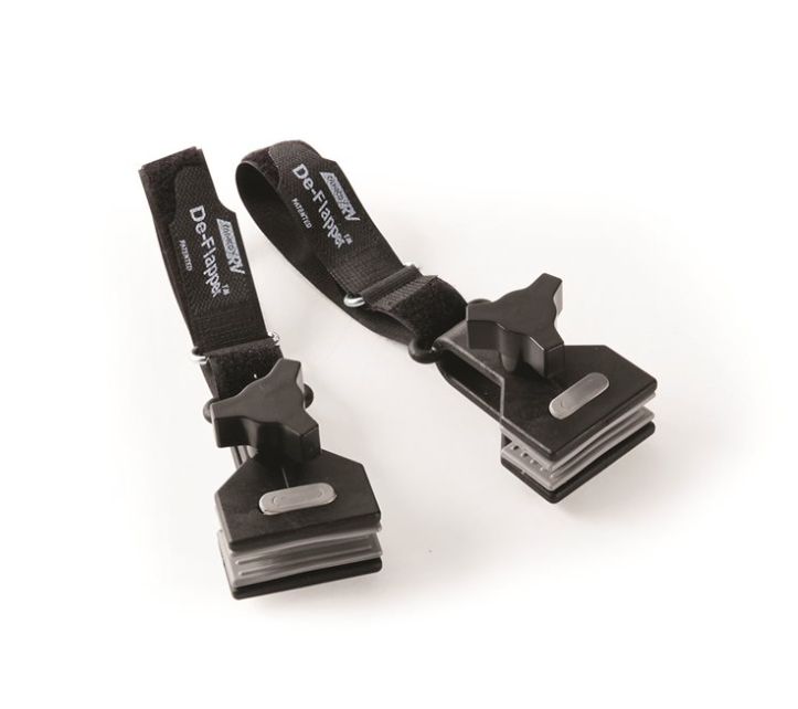Camco De-Flapper Black Awning Fabric Clamps 2 Pieces • 42061 - RV PARTS ...