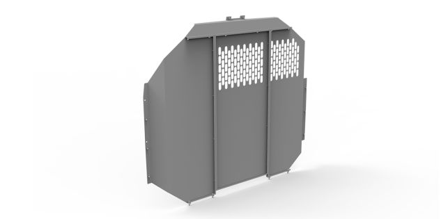 KargoMaster 406TLF-P Gray Steel Bulkhead Divider - RV PARTS DEPOT